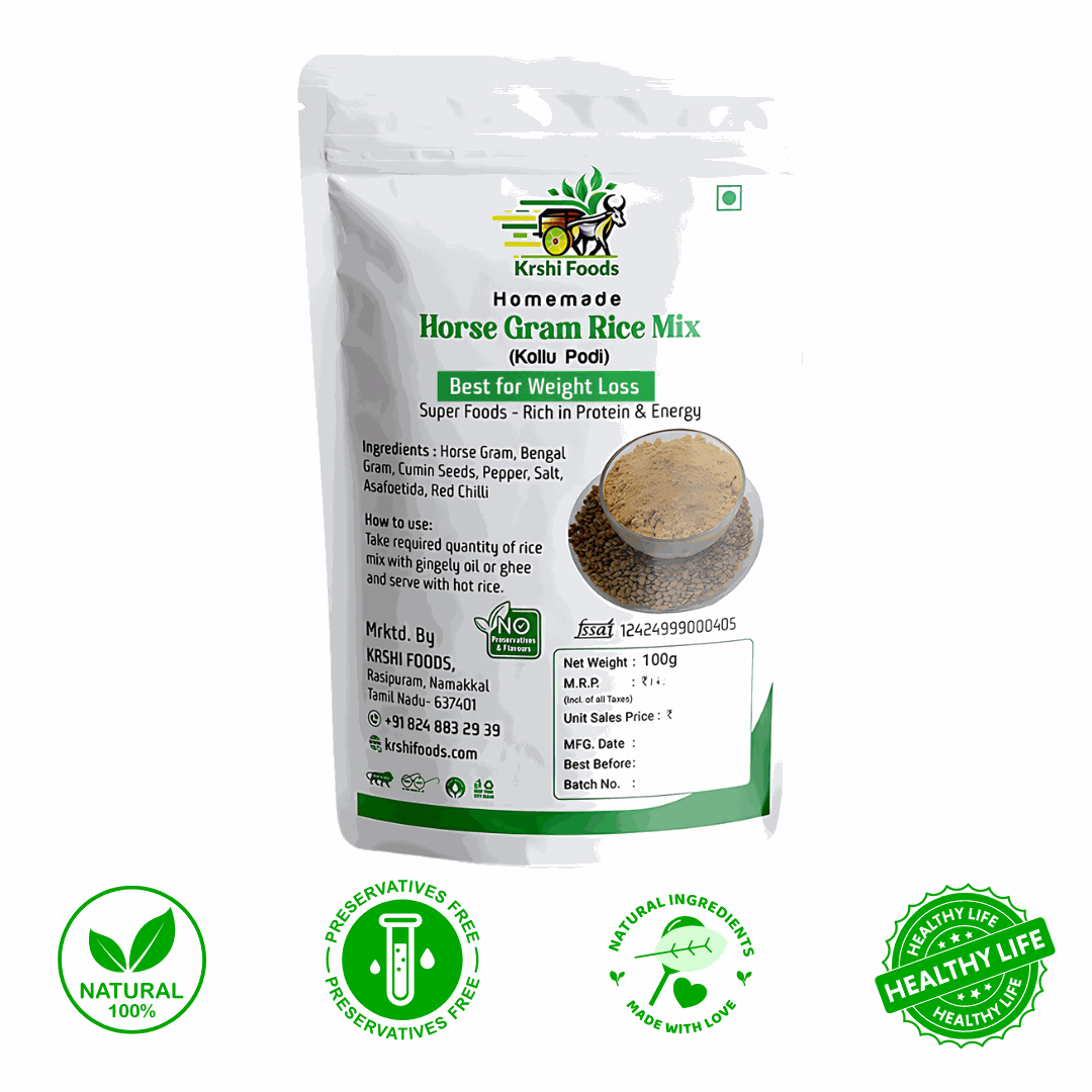 Protein-rich Horse Gram Rice Mix(Kollu Podi) – Krshi Foods