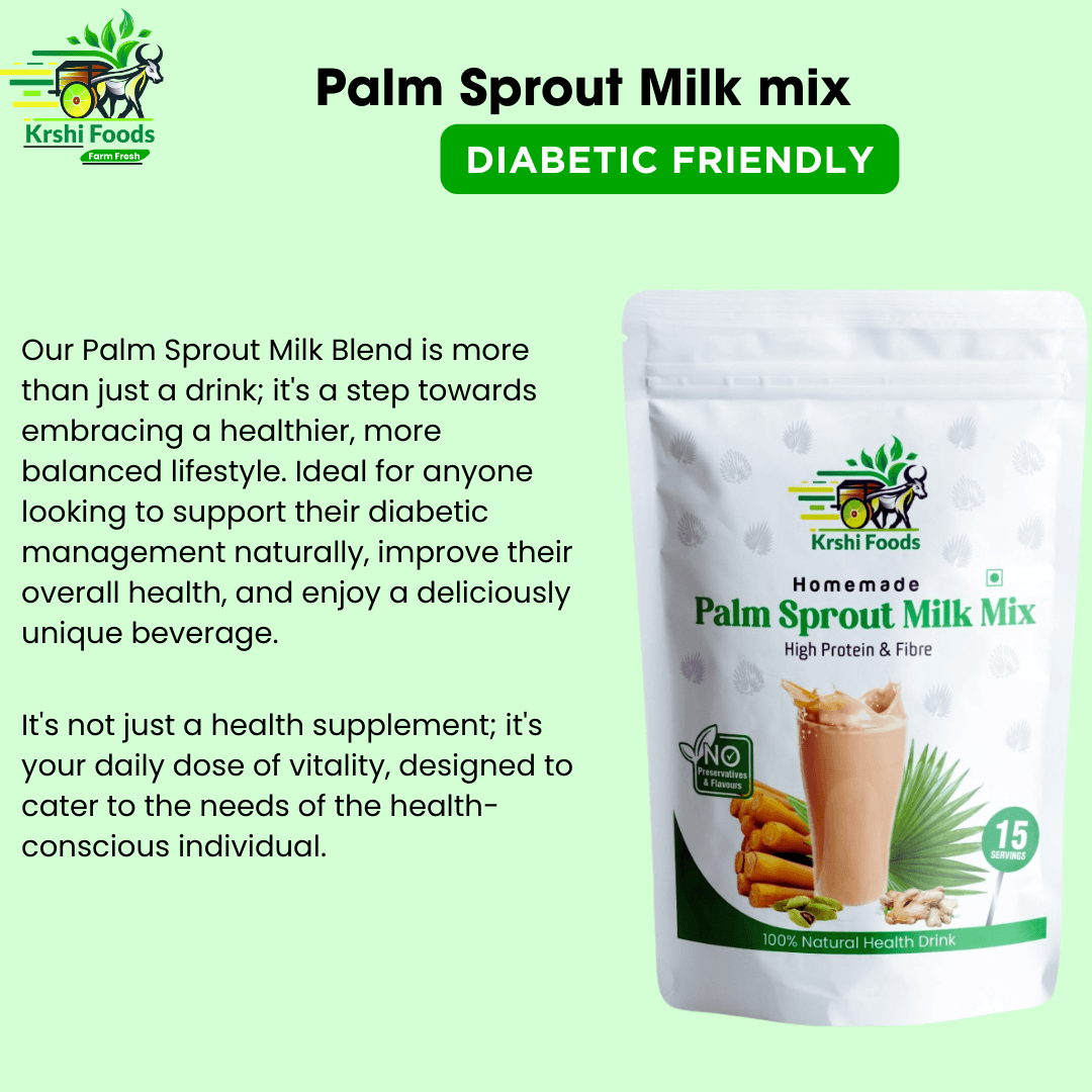 Natural Palm Sprout Milk Mix With Premium Dry Fruits | Hot & Cold Mix ...