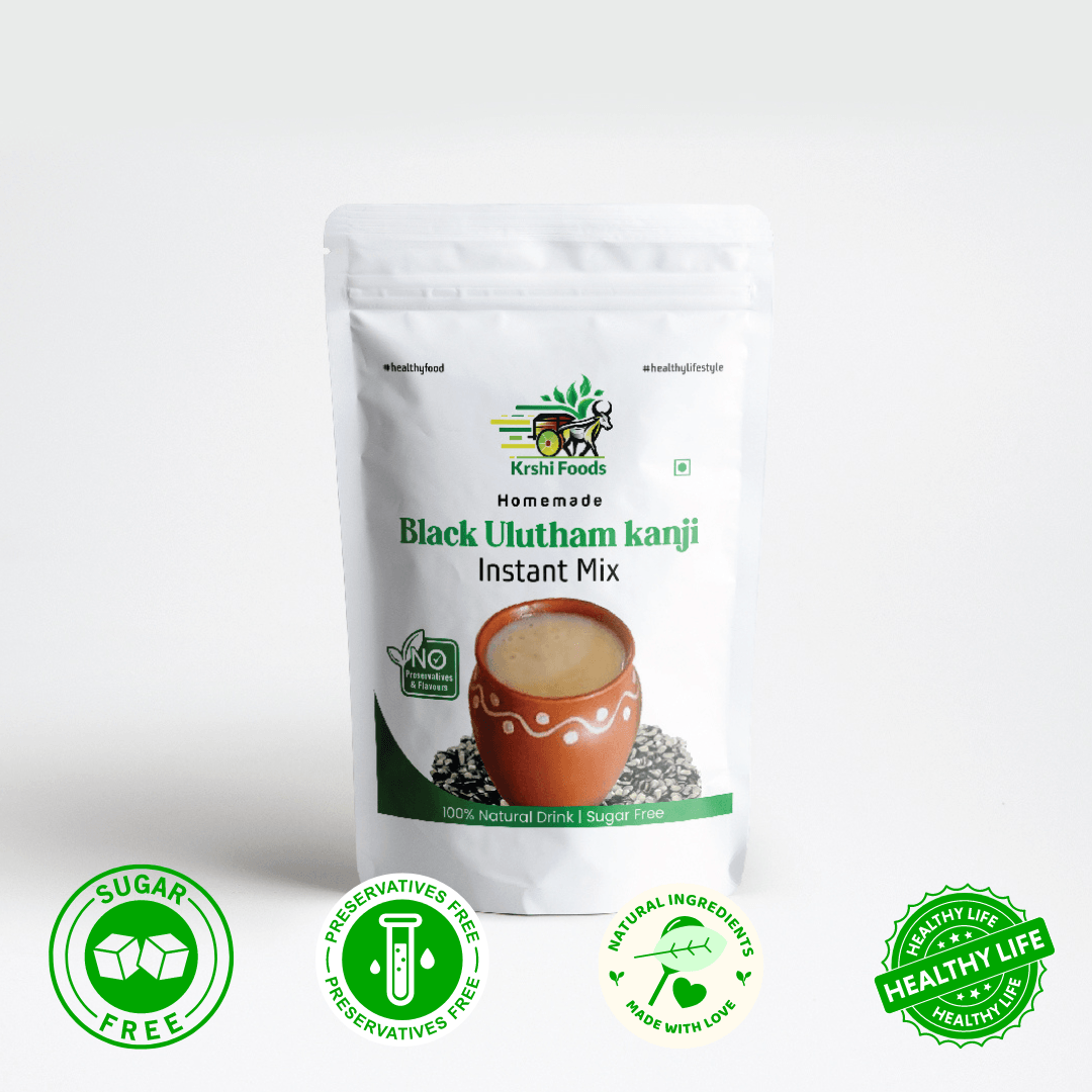 Traditional Black Ulutham Kanji Instant Protein Mix – Krshi Foods